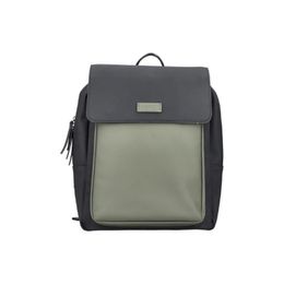 Rieker Cityrucksack »Linus/Gumi« schwarz-grau B/H/T: 27 cm x 39 cm x 12 cm B/H/T: 27 cm x 39 cm x 12 cm Aus pflegeleichtem Lederimitat
