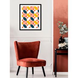 queence Bild &raquo;Samuel&laquo; Abstrakt Figuren Gem&auml;lde Kunst 1 Stk. tlg. HD Premium Poster-Druck inkl. Holzrahmen Farbe Rahmen: schwarz + Farbe...