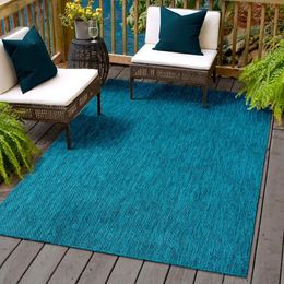 Sanat Teppich &raquo;Melissa 8000&laquo; rechteckig 10 mm H&ouml;he Kurzflor, In -und Outdoor geeignet, Au&szlig;enbereich, Wohnzimmer blau Obermaterial: 100%...