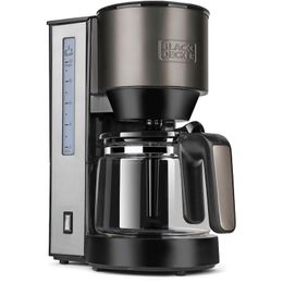 Black & Decker BLACK + DECKER Filterkaffeemaschine »BXCO870E« 1, 25 l Kaffeekanne Permanentfilter anthrazit/silberfarben