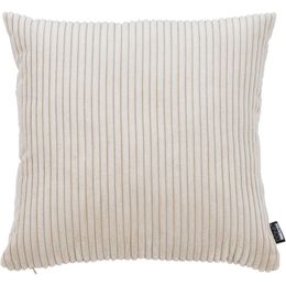 done. Dekokissen &raquo;Zoom&laquo; Kissenh&uuml;lle aus modernem Cordstoff beige Obermaterial: 92% Polyester, 8% Nylon
