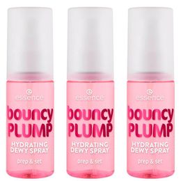Essence Fixierspray »bouncy PLUMP HYDRATING DEWY SPRAY« 3-tlg., Plumping-Effekt, pflegend, frischer Duft natur Fixierspray von Essence