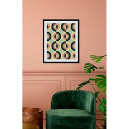 queence Bild »Kevin« Abstrakt Figuren Gemälde Kunst 1 Stk. tlg. HD Premium Poster-Druck inkl. Holzrahmen Farbe Rahmen: schwarz + Farbe...