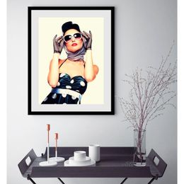 queence Bild &raquo;Diva 2&laquo; Art Bilder von Frauen Fashion Frau Kunst Magazincover Mode Schwarz-Wei&szlig; 1 Stk. tlg. HD Premium Poster-Druck...