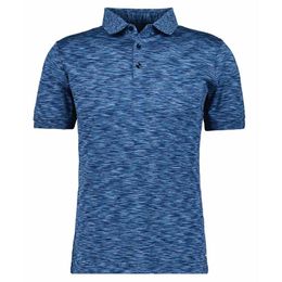 Ragman Poloshirt Dunkelblau-grau mouliniert-170 3XL 3XL Streifen-Optik