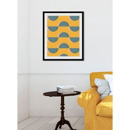 queence Bild &raquo;Sami&laquo; Abstrakt Figuren Gem&auml;lde Kunst 1 Stk. tlg. HD Premium Poster-Druck inkl. Holzrahmen Farbe Rahmen: schwarz + Farbe...