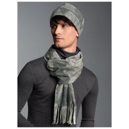 TRIGEMA Fleeceschal &raquo;Fleece-Schal mit Allover-Print&laquo; 1 Stk. anthrazit Fleece-Qualit&auml;t, innen und au&szlig;en angeraut