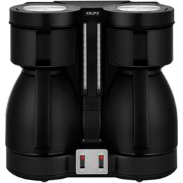 Krups Filterkaffeemaschine &raquo;KT8501 Duothek&laquo; 0, 8 l Kaffeekanne Papierfilter 1x4 Doppelkaffeeautomat, zwei Isolierkannen, abnehmbare Filterhalterung...