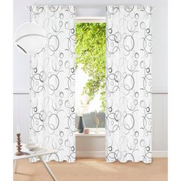 Bruno Banani Gardine &raquo;Maze&laquo; &Ouml;sen 1 Stk. tlg. 1 Schal, mit modernen Kreiselementen Obermaterial: 100% Polyester 225 cm
