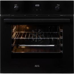 AEG Einbaubackofen Serie 6000 &raquo;BEE43511AB&laquo; mit Aqua-Reinigungsfunktion Grillfunktion, gleichm&auml;&szlig;iges Garen auf 3 Ebenen, Wasserdampf-Reinigung schwarz 