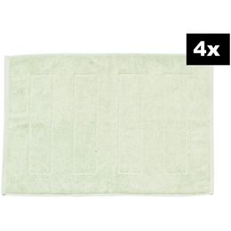 done. Badematte &raquo;DAILY UNI 4er-Set&laquo; H&ouml;he 5 mm fu&szlig;bodenheizungsgeeignet Badvorleger aus 100% Baumwolle light green Obermaterial: 100% Baumwolle...