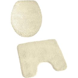 Kinzler Badematte &raquo;Chenille&laquo; H&ouml;he 18 mm rutschhemmend beschichtet fu&szlig;bodenheizungsgeeignet Badteppich, Uni Farben, weich, als rechteckig & halbrund...