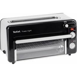 Tefal Minibackofen »TL6008 Toast n’ Grill« sehr energieeffizient und schnell, 1300 Watt Schwarz/ Alu matt/aluminiumfarben