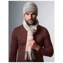 TRIGEMA Fleeceschal &raquo;Fleece-Schal mit Karo-Muster&laquo; 1 Stk. taupe Fleece-Qualit&auml;t, innen und au&szlig;en angeraut