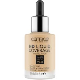 Catrice Foundation »HD Liquid Coverage Foundation« mit leichter Textur Golden Beige Hohe und gleichzeitig natürliche Deckkraft
