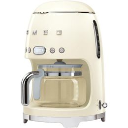 Smeg Filterkaffeemaschine &raquo;DCF02CREU&laquo; Papierfilter 1x4 inkl. Permanentfilter creme