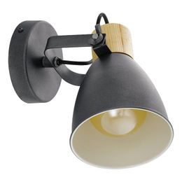 Eglo Deckenleuchte »Coswarth Wandlampe, Deckenlampe Vintage, Industrial, Retro, E27, Lampe« E27 1 Stk. grau
