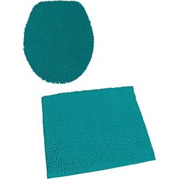 Kinzler Badematte &raquo;Chenille&laquo; H&ouml;he 18 mm rutschhemmend beschichtet fu&szlig;bodenheizungsgeeignet Badteppich, Uni Farben, weich, als rechteckig & halbrund...