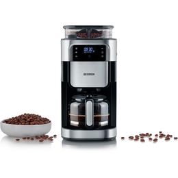 Severin Kaffeemaschine mit Mahlwerk »KA 4813« 1, 25 l Kaffeekanne Permanentfilter 1x4 Mahlgrad und Kaffeemenge einstellbar, Warmhalten: bis 60...