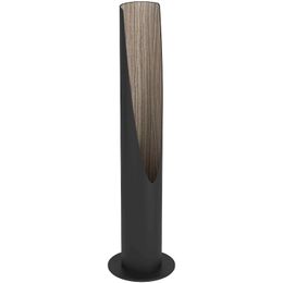 Eglo Tischleuchte »Barbotto Tischlampe, Wohnzimmerlampe, Metall und Holz, GU10, Lampe« GU10 1 Stk. schwarz