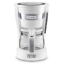 De'Longhi DE'LONGHI Filterkaffeemaschine »ACTIVE LINE ICM14011.W« 0, 65 l Kaffeekanne Permanentfilter True White