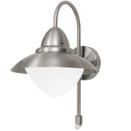 Eglo Wandleuchte »Sidney Wandlampe, Außenlampe, Außenleuchte, E27, IP44, Garten Lampe« E27 1 Stk. silberfarben