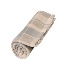 TRIGEMA Fleeceschal &raquo;Fleece-Decke mit Karo-Muster&laquo; 1 Stk. taupe Fleece-Qualit&auml;t, innen und au&szlig;en angeraut