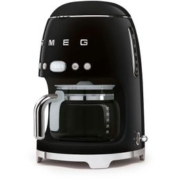 Smeg Filterkaffeemaschine »DCF02BLEU« 1, 4 l Kaffeekanne Permanentfilter 1x4 schwarz
