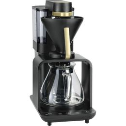 Melitta Filterkaffeemaschine »epour 1024-11 Schwarz/Silber« 1 l Kaffeekanne Papierfilter 1x4 schwarz/gold