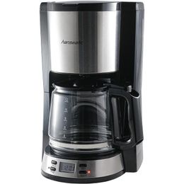 Hanseatic Filterkaffeemaschine &raquo;HCMD151000SD&laquo; 1,5 l Kaffeekanne Papierfilter 1x4 schwarz Filterkaffeemaschine