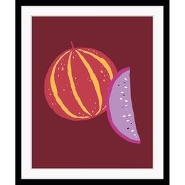 queence Bild &raquo;Liva&laquo; Essen Lebensmittel Obst Obst Bilder HD Premium Poster-Druck inkl. Holzrahmen Farbe Rahmen: schwarz + Farbe Bild(er): bunt