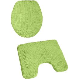 Kinzler Badematte &raquo;Chenille&laquo; H&ouml;he 18 mm rutschhemmend beschichtet fu&szlig;bodenheizungsgeeignet Badteppich, Uni Farben, weich, als rechteckig & halbrund...