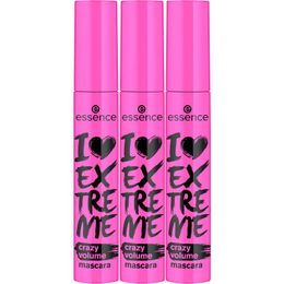 Essence Mascara »I LOVE EXTREME crazy volume mascara« mit cremiger Textur schwarz Die extragroße Plastikbürste sorgt für spektakuläres Volumen
