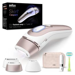 Braun IPL-Haarentferner »Smart Skin i·expert PL7249« 3 Aufsätze für Gesicht & Körper, Venus Rasierer, Mini-Rasierer weiß/Braun Dein individueller...