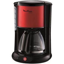 Moulinex Filterkaffeemaschine &raquo;FG360D Subito&laquo; 1, 25 l Kaffeekanne Papierfilter 1x4 Rot Metallic/Schwarz