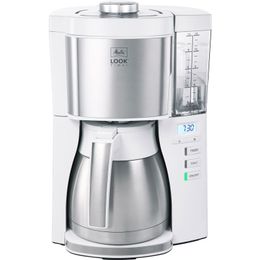 Melitta Filterkaffeemaschine &raquo;LOOK Therm Timer 1025-18 schwarz&laquo; 1, 25 l Kaffeekanne Papierfilter 1x4 wei&szlig;