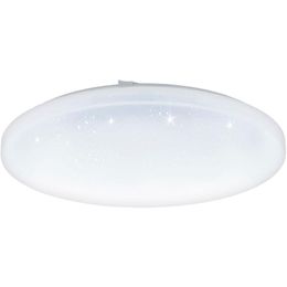 Eglo LED Deckenleuchte &raquo;FRANIA-S Deckenlampe, wei&szlig;, Kristalleffekt, geringe Aufbauh&ouml;he&laquo; LED-Board 1 Stk. Warmwei&szlig; Wohzimmer, K&uuml;che, Esszimmer, Flur, 