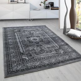 Ayyildiz Teppiche Teppich &raquo;Marrakesh 207&laquo; rechteckig 12 mm H&ouml;he Kurzflor, Orient-Optik, Webteppich, Wohnzimmer grau Kunstfaser