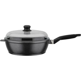 GSW Schmorpfanne &raquo;Titanium Granit&laquo; Aluminiumguss 1 Stk. tlg. Induktion schwarz