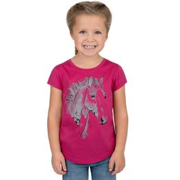 TRIGEMA T-Shirt »T-Shirt mit niedlichem Pferdemotiv«, 1 Stk. hibiskus 128 128 Single-Jersey