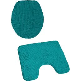 Kinzler Badematte &raquo;Chenille&laquo; H&ouml;he 18 mm rutschhemmend beschichtet fu&szlig;bodenheizungsgeeignet Badteppich, Uni Farben, weich, als rechteckig & halbrund...