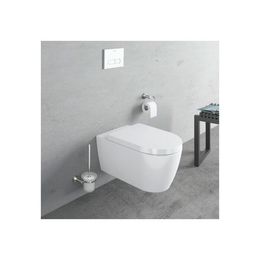 Duravit Me by Starck Wand-Tiefspül-WC Rimless® Set 45290900A1 mit WC-Sitz, weiß