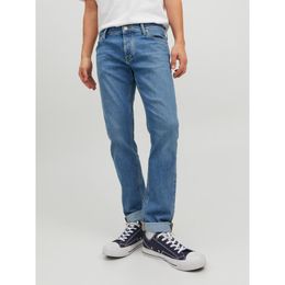 Jack & Jones JACK & JONES Slim-fit-Jeans »JJIGLENN JJEVAN AM 377 LID« Blue Denim 34 - Länge 30 Länge 30 34 Slim-fit-Jeans, die durch den Stretch-Anteil perfekt...