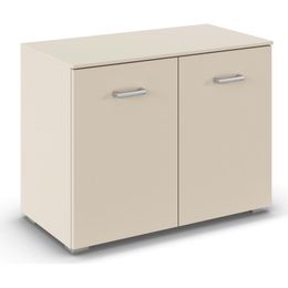 Rauch Kommode »Gamma« Breite 80 cm / Höhe 61 cm, verschiedene Griffvarianten/-Farben Beige (Champagner)