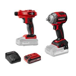 Einhell Akku-Schlagschrauber »PROFESSIONAL Maschinen-Set TP-CW 18/350-C + CE-CC 18 Kit« mit Akku-Autokompressor und PXC-Starter-Kit, Inkl. Akku und...