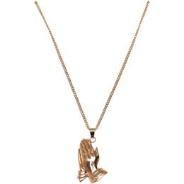 Urban Classics Damen Urban Classics Edelstahlkette &raquo; Unisex Pray Hands Necklace&laquo;