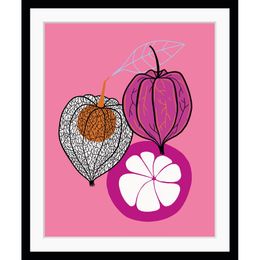 queence Bild &raquo;Lio&laquo; Kunst Lebensmittel Obst Obst Bilder HD Premium Poster-Druck inkl. Holzrahmen Farbe Rahmen: schwarz + Farbe Bild(er):...