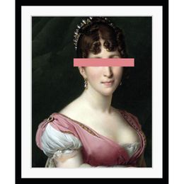 queence Bild &raquo;Johanna mit Farbklecks&laquo; Bilder von Frauen Frau Gem&auml;lde Historische Pers&ouml;nlichkeiten Kunst HD Premium Poster-Druck inkl....