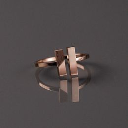 Holzkern Campania Ring Ros&eacute; und Walnuss