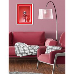 queence Bild mit Rahmen &raquo;Discokugel, glitzer, High Heels&laquo; Fashion Schuh Schuhe 1 Stk. tlg. Poster mit buntem Acrylglas Passepartout Farbe...
